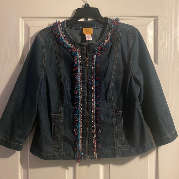 Ruby Rd. | Jackets & Coats | Ruby Red Blue Jean Jacket And Pants | Poshmark